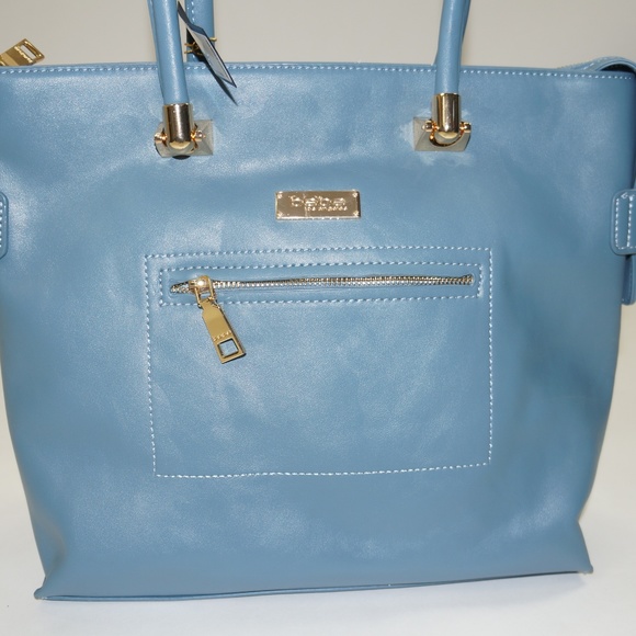 bebe | Bags | Bebe Periwinkle Blue Tote Satchel | Poshmark